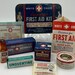 Vtg American White Cross First Aid Kit Tin, W/ Bottle of Mercurochrome ...