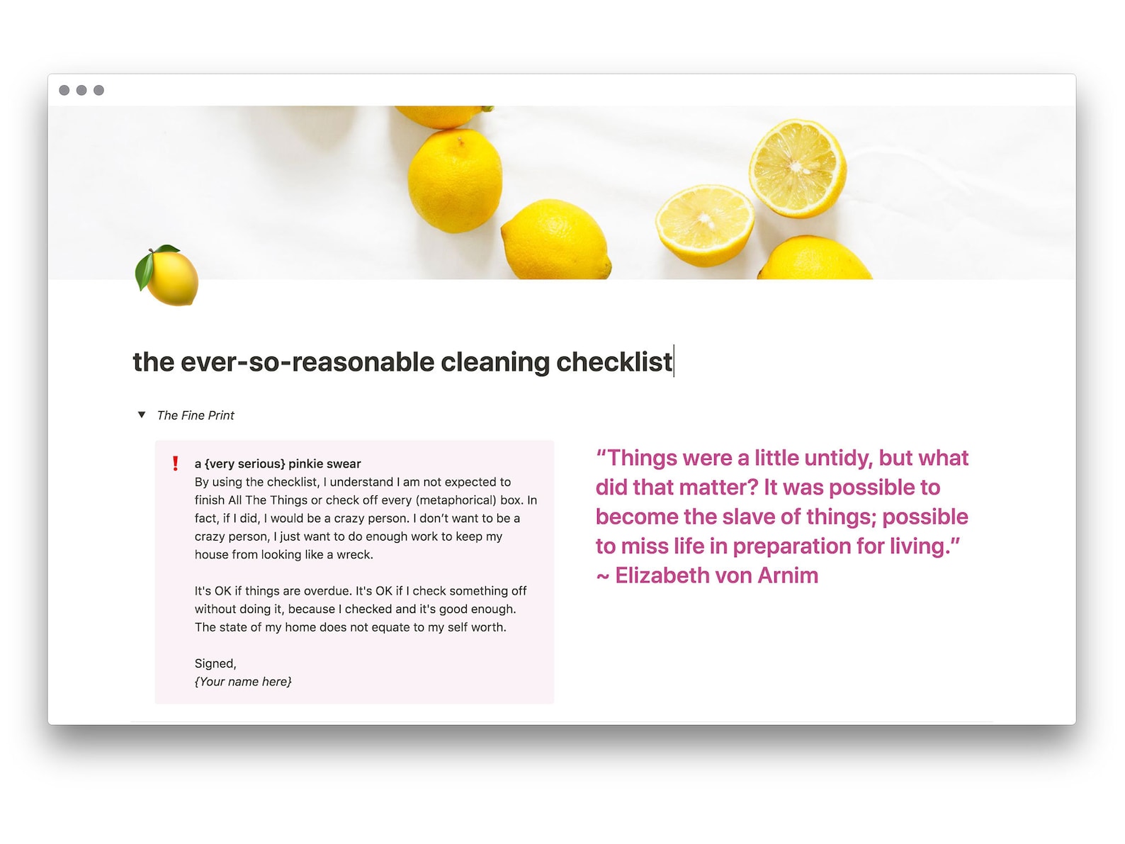 Cleaning Checklist Notion Template | Instant Download, Simple Cleaning ...