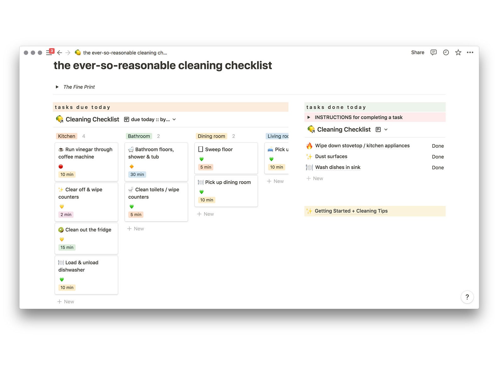 Cleaning Checklist Notion Template Instant Download, Simple Cleaning ... Cleaning Checklist Notion Template Instant Download, Simple Cleaning ...