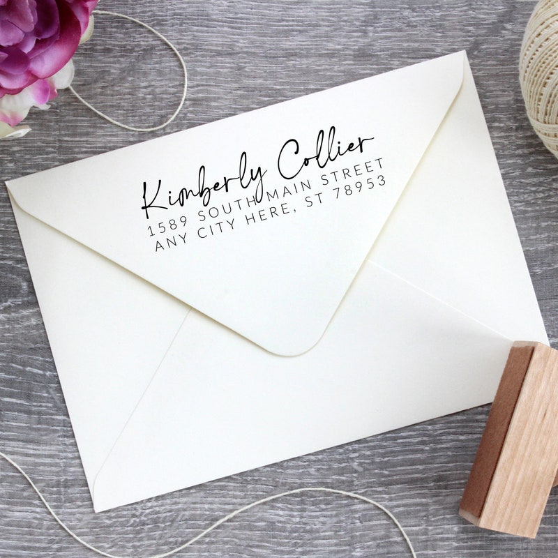 Self Inking Address Stamp - Etsy