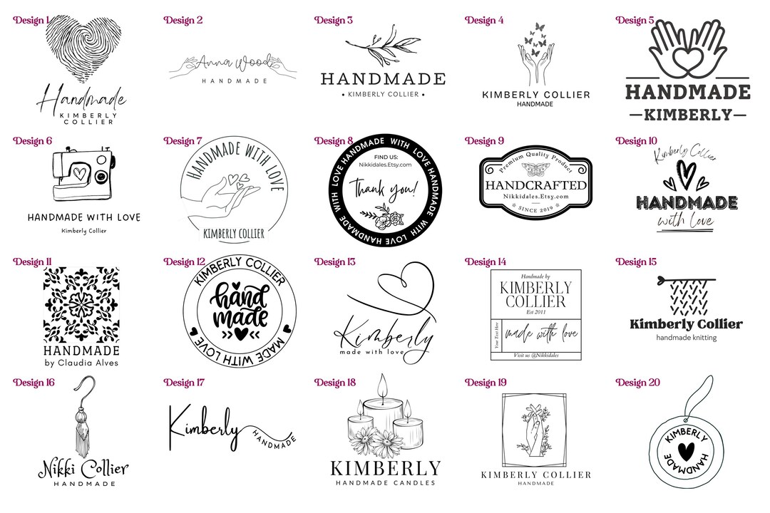 Personalized Business Stamp: Handmade Designs, Handmade by Stamp, Etsy ...
