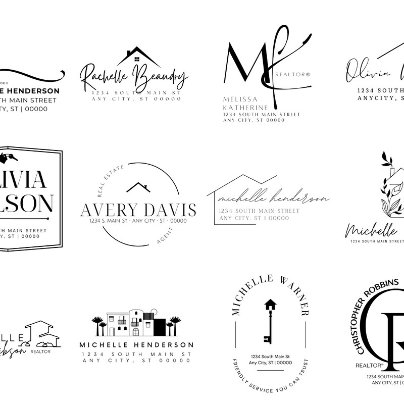 Address Ink Stamps - Etsy