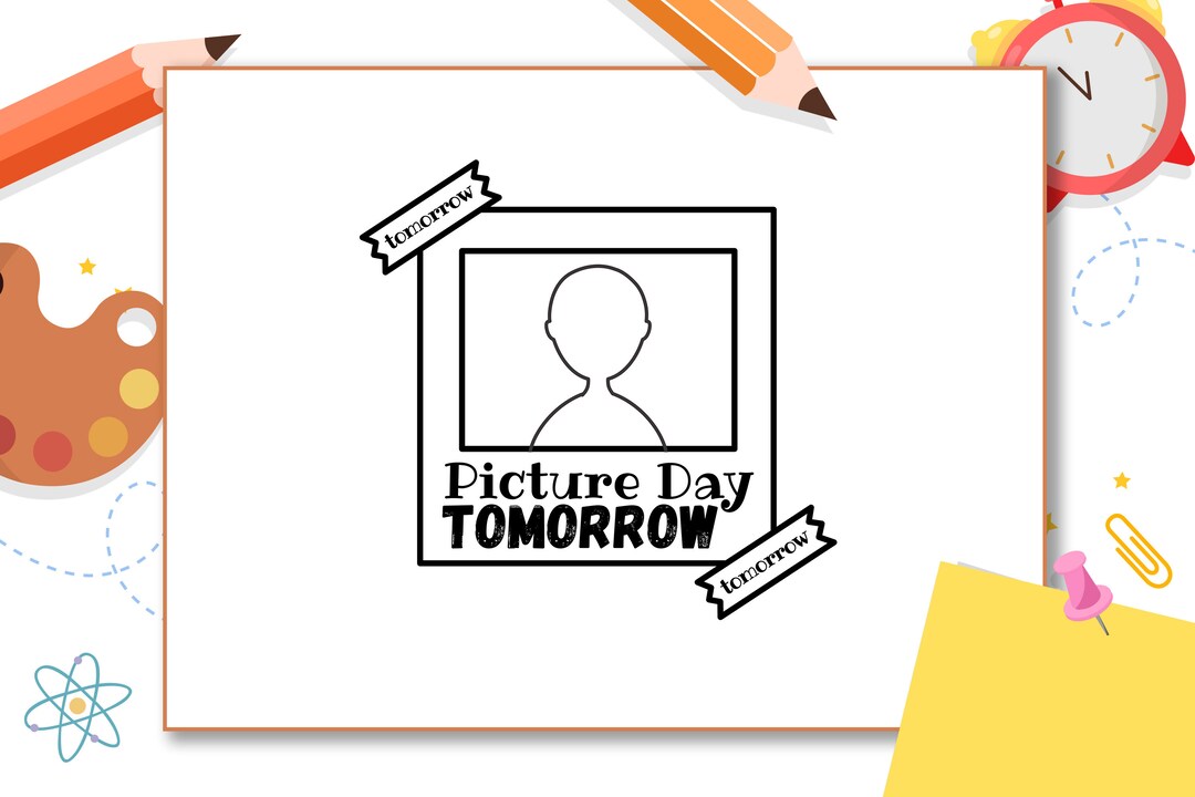 Picture Day Tomorrow Self-inking, Wood Handle or Art Block Teacher ...