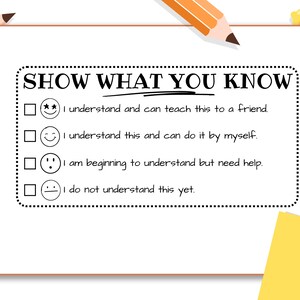 Show What You Know Checklist Self-inking, Wood Handle or Art Block ...