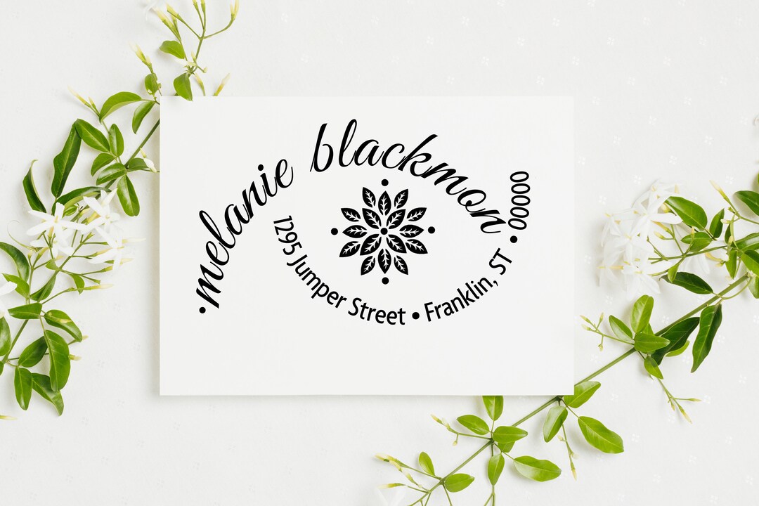 Customized Address Stamp, Personalized Address Stamp, Return Address ...