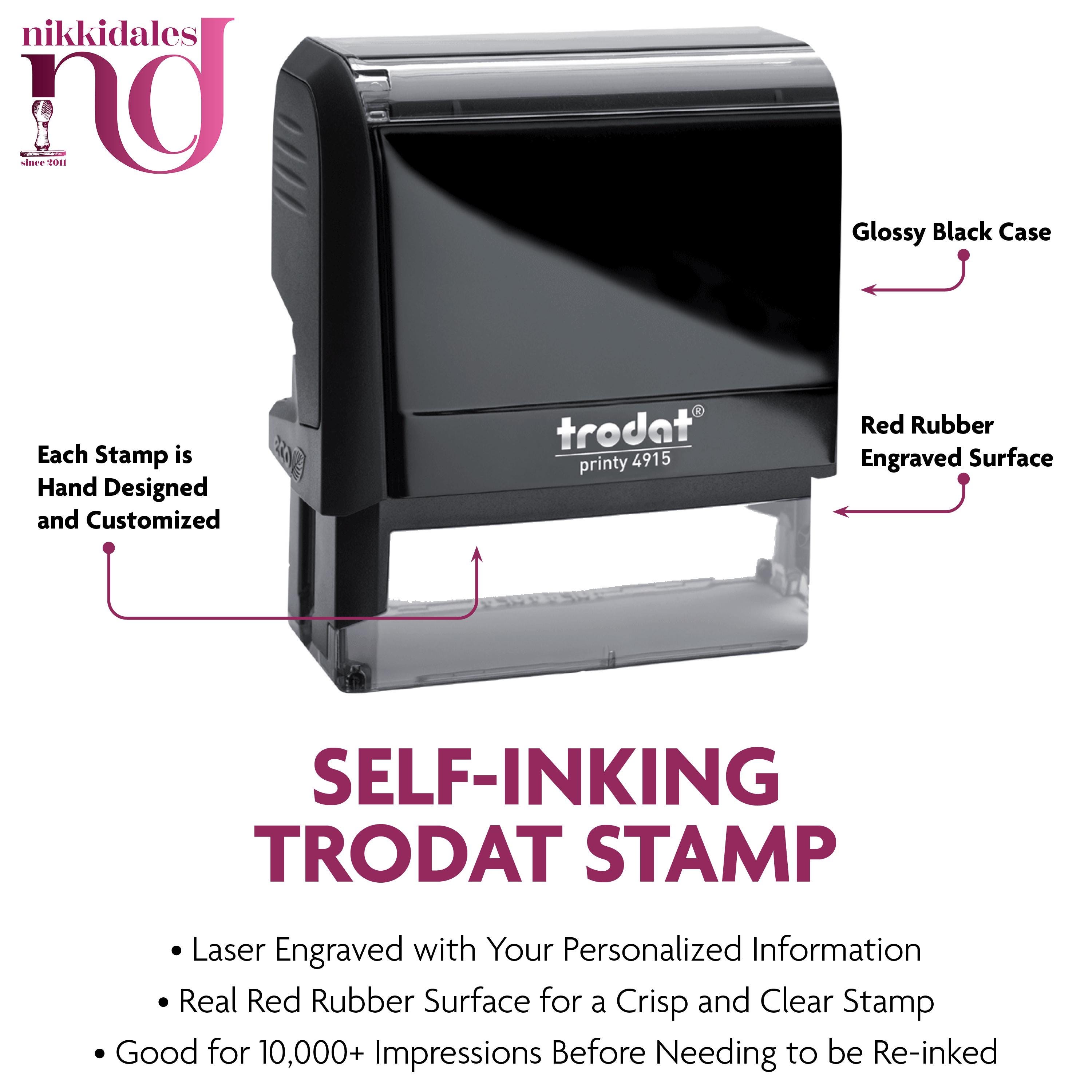 Personalized Business Stamp: Handmade Designs, Handmade by Stamp, Etsy ...