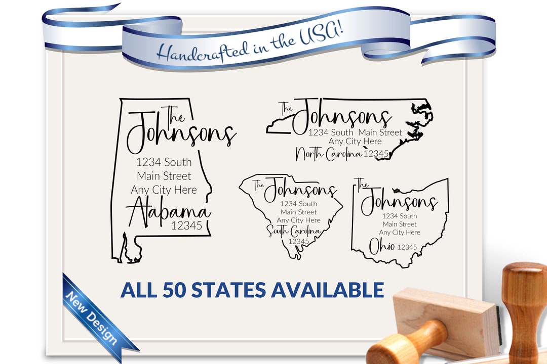 State Stamp | Return Address Stamp | Self-inking Available | All 50 ...