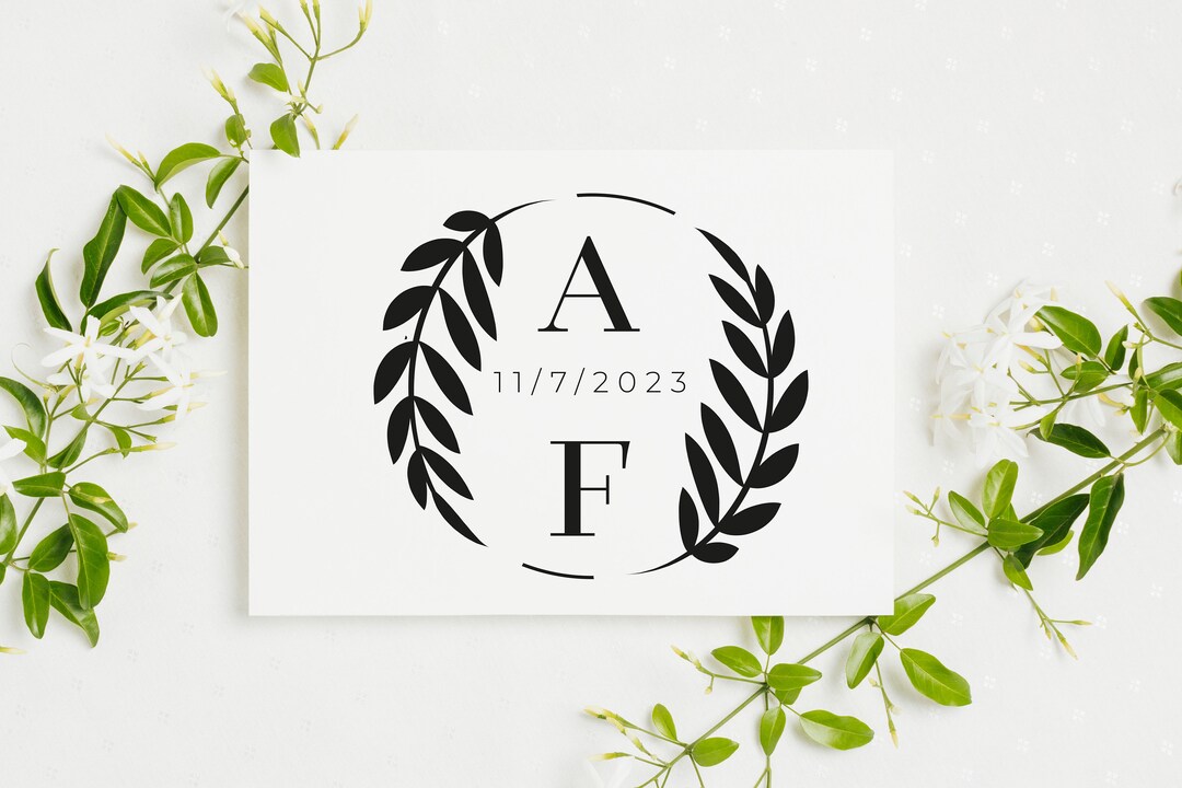 Personalized Wedding Logo Embosser | Monogram Wedding Embosser | Rubber ...