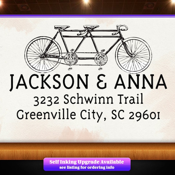 Bicycle Stamp - Etsy