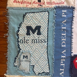 Custom T-shirt Quilt | College, High School, Sorority, Fraternity ...