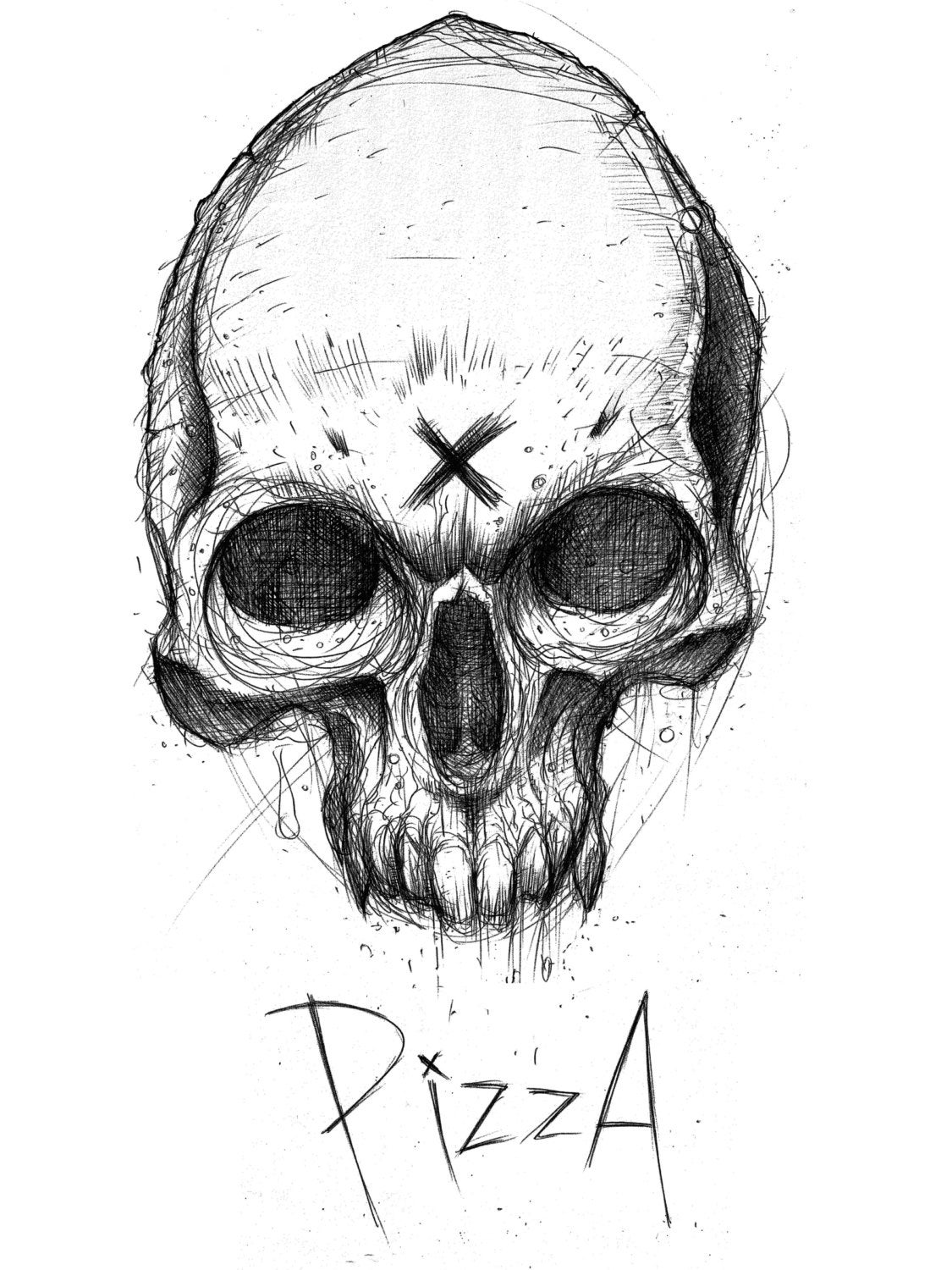 Pizza Pentagram: Pizza Pinhead Tshirt! - Etsy