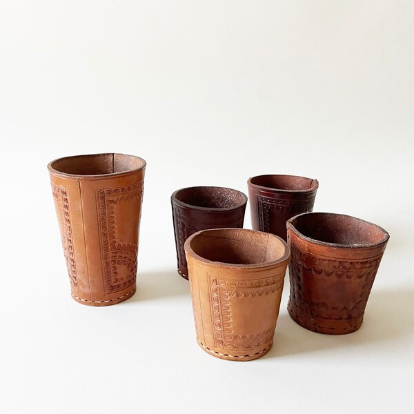 Leather Pencil Cup - Etsy