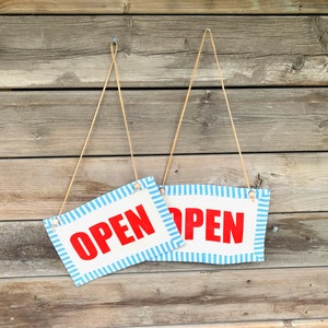 OPEN / CLOSED Sign for Open Ended Play, Educational Toy Open Closed ...