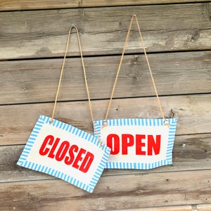 OPEN / CLOSED Sign for Open Ended Play, Educational Toy Open Closed ...