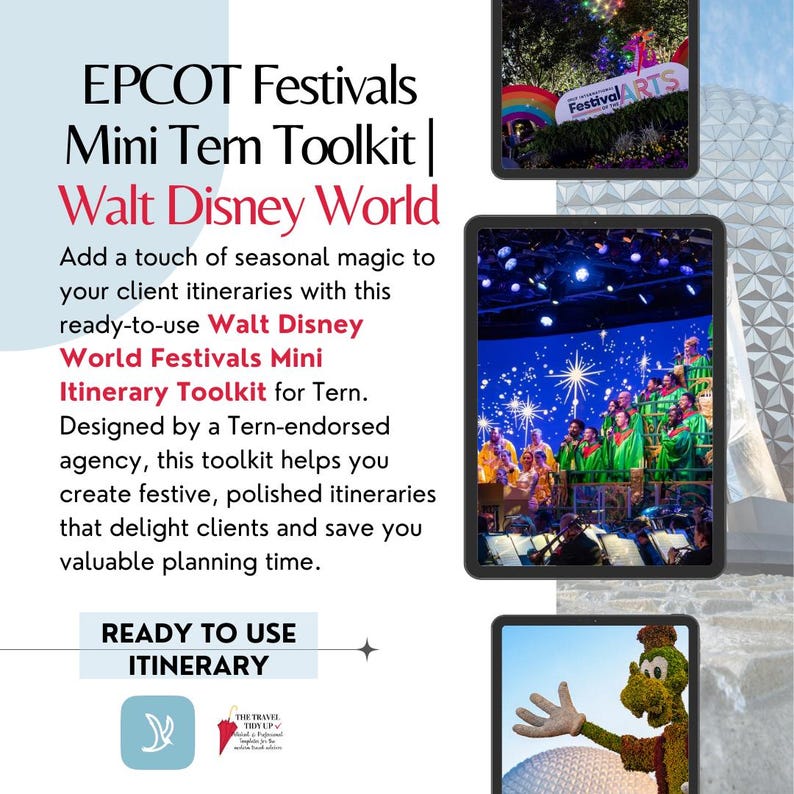 Walt Disney World Festivals Mini Toolkit | EPCOT Festival Info Blocks ...