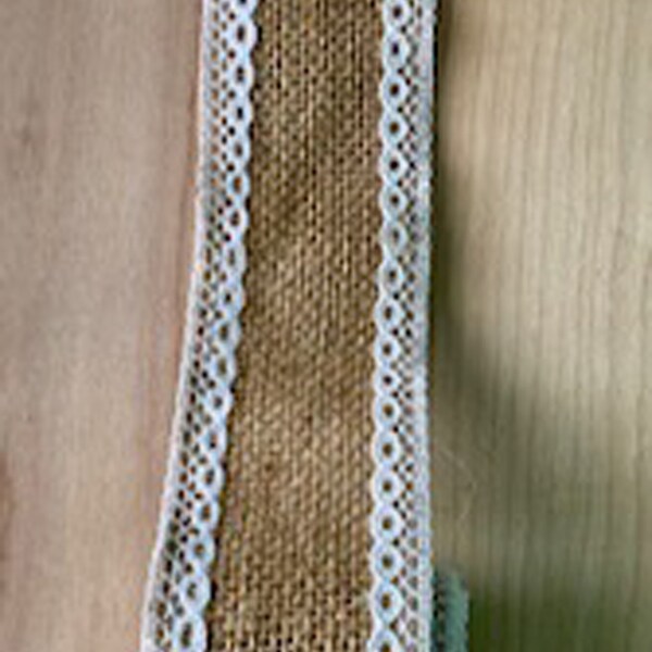 Burlap Lace Ribbon - Etsy