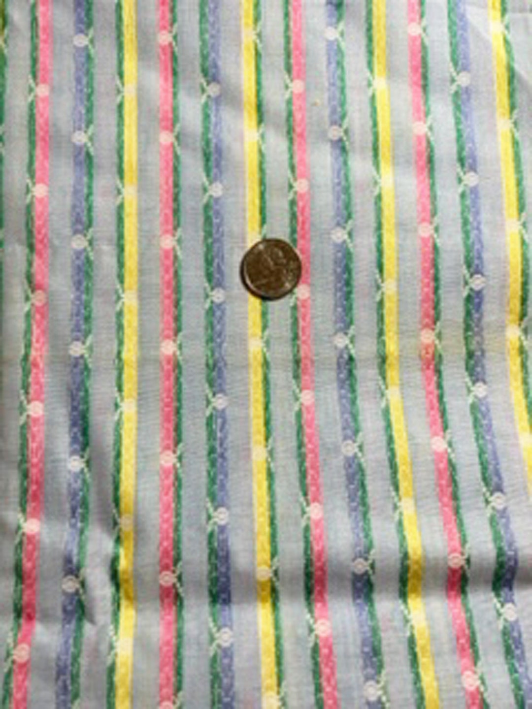 Pastel Strip Cotton Linen Fabric Color Choice Yardage - Etsy