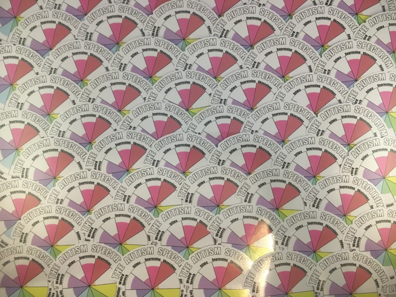 Autism Spectrum is Not Linear Sticker, Autism Sticker, Not Linear ...