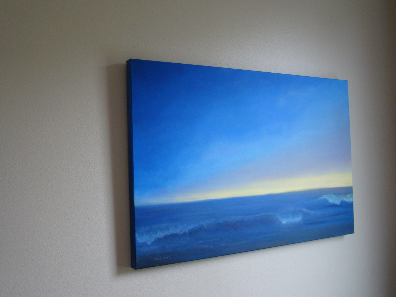 Skylight Original Oil Paining by Melissa Wadsworth Seascape | Etsy