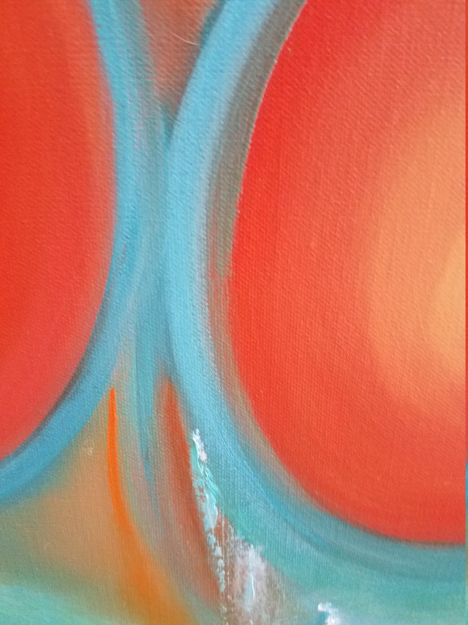 Sounding Spheres original contemporary abstract oil painting 40 x 30 by ...