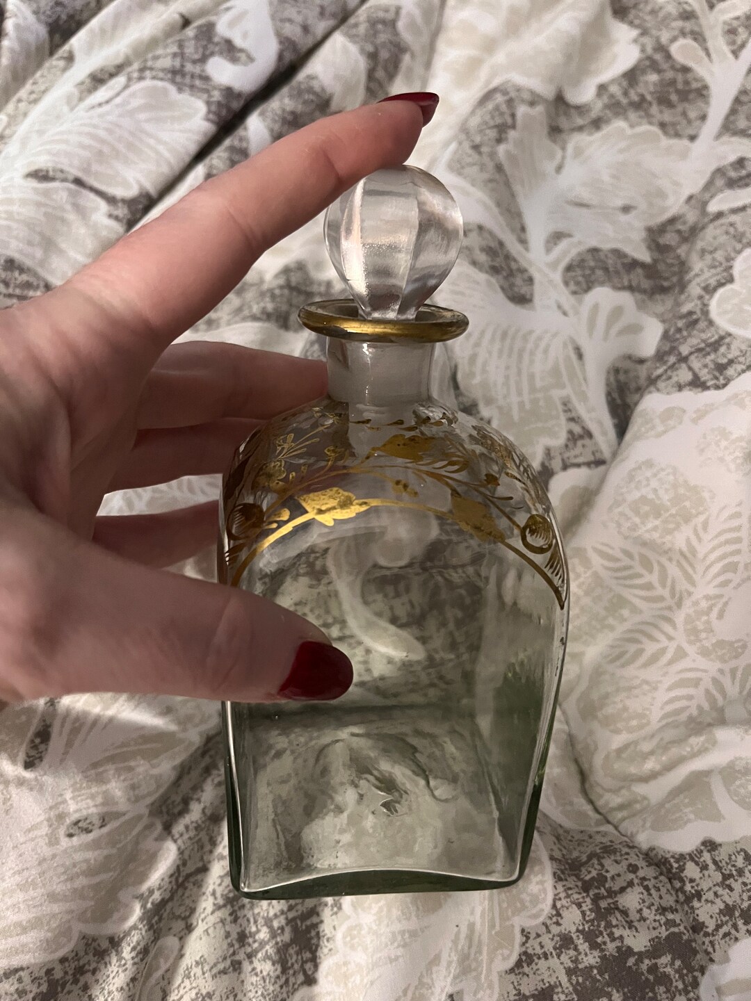 Gold Painted Bottle - Etsy