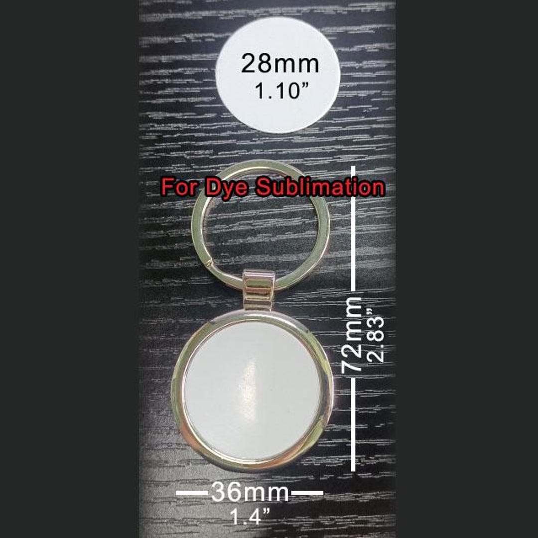 Set of 10pcs Keychains With Blank Metal Inserts for Dye Sublimation - Etsy