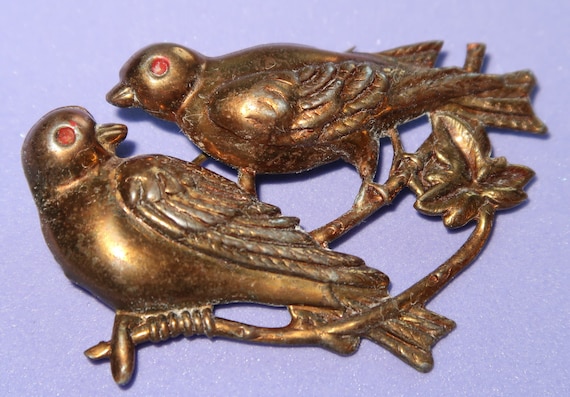 Antique Birds Brooch - Gem