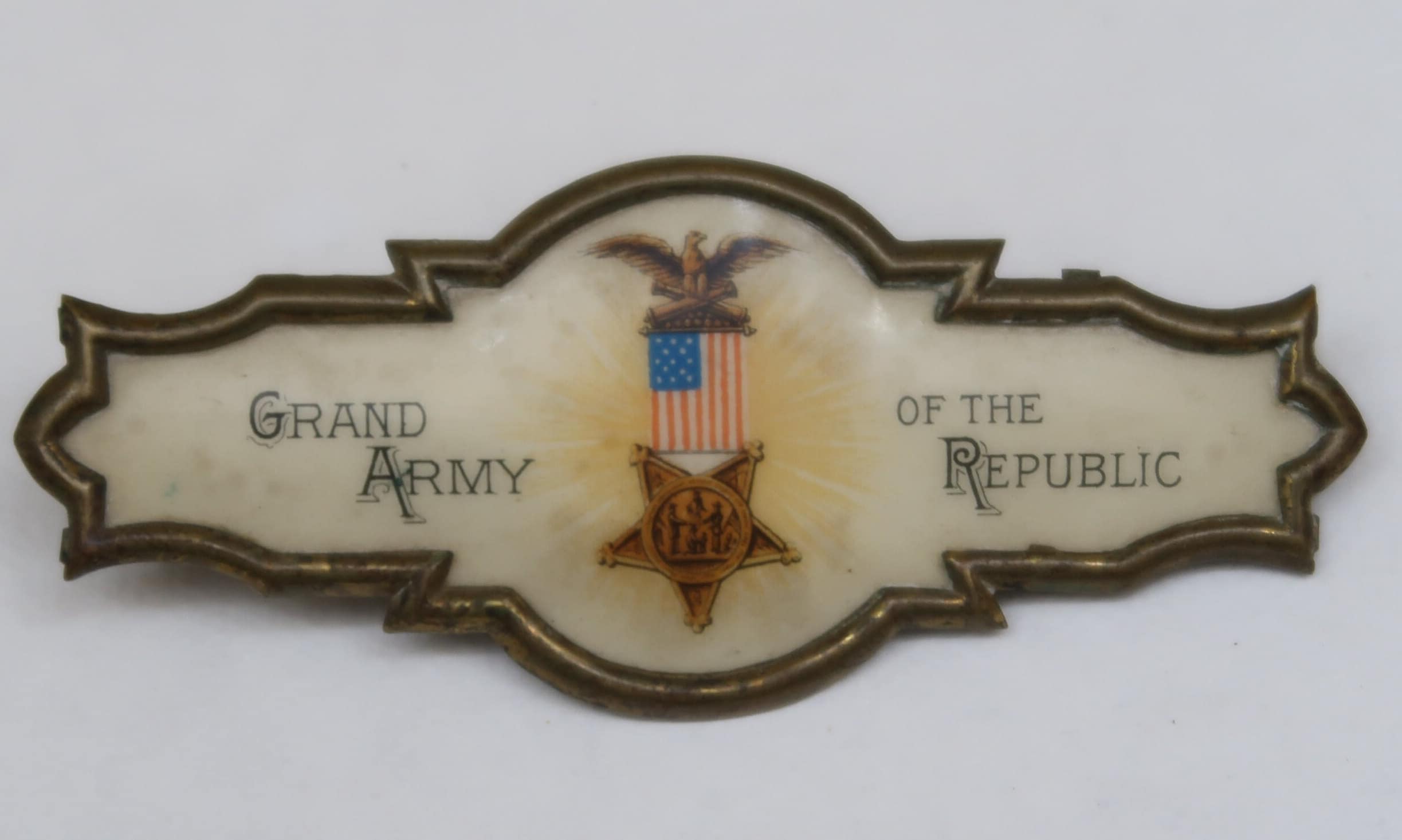 Grand Army of the Republic Pin, Original, Dated 1894, Torch and Lee ...