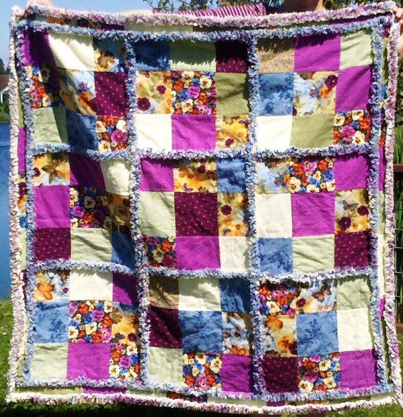Fringed Garden Rag Quilt Pattern - Etsy