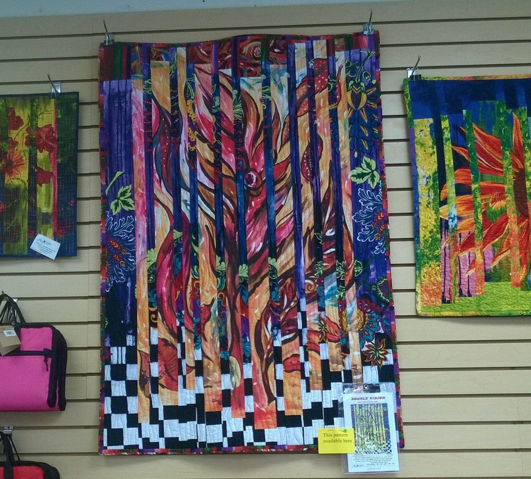 Double Vision Quilt Paper Pattern to Be Mailed for Vertical Panels - Etsy