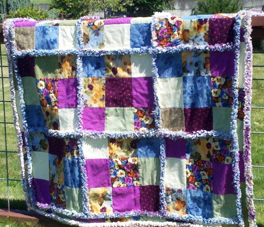 Fringed Garden Rag Quilt Pattern - Etsy