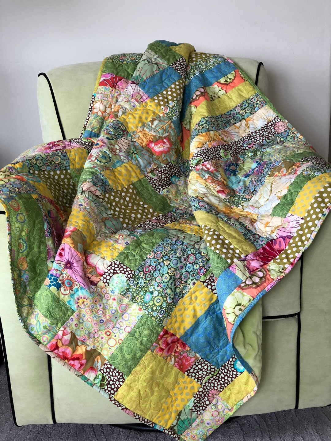 A Charm of Hope Quilt Kit With Kaffe Fassett Fabrics or Free Spirit ...