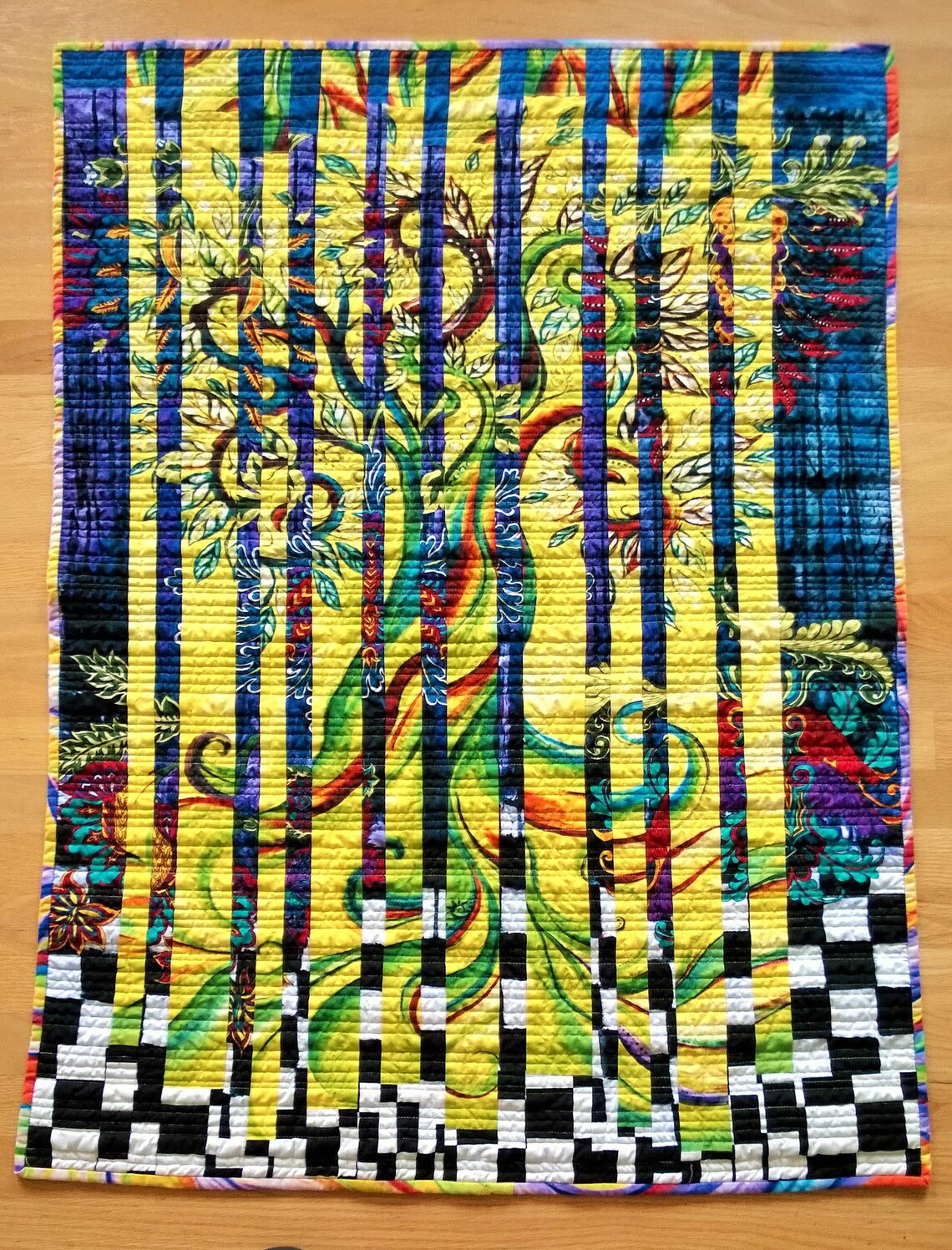 Double Vision Quilt Paper Pattern to Be Mailed for Vertical Panels - Etsy