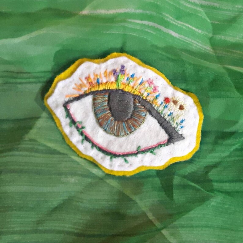 ALL SEEING EYE Patch. Hand Embroidered Made to Order Sew On | Etsy