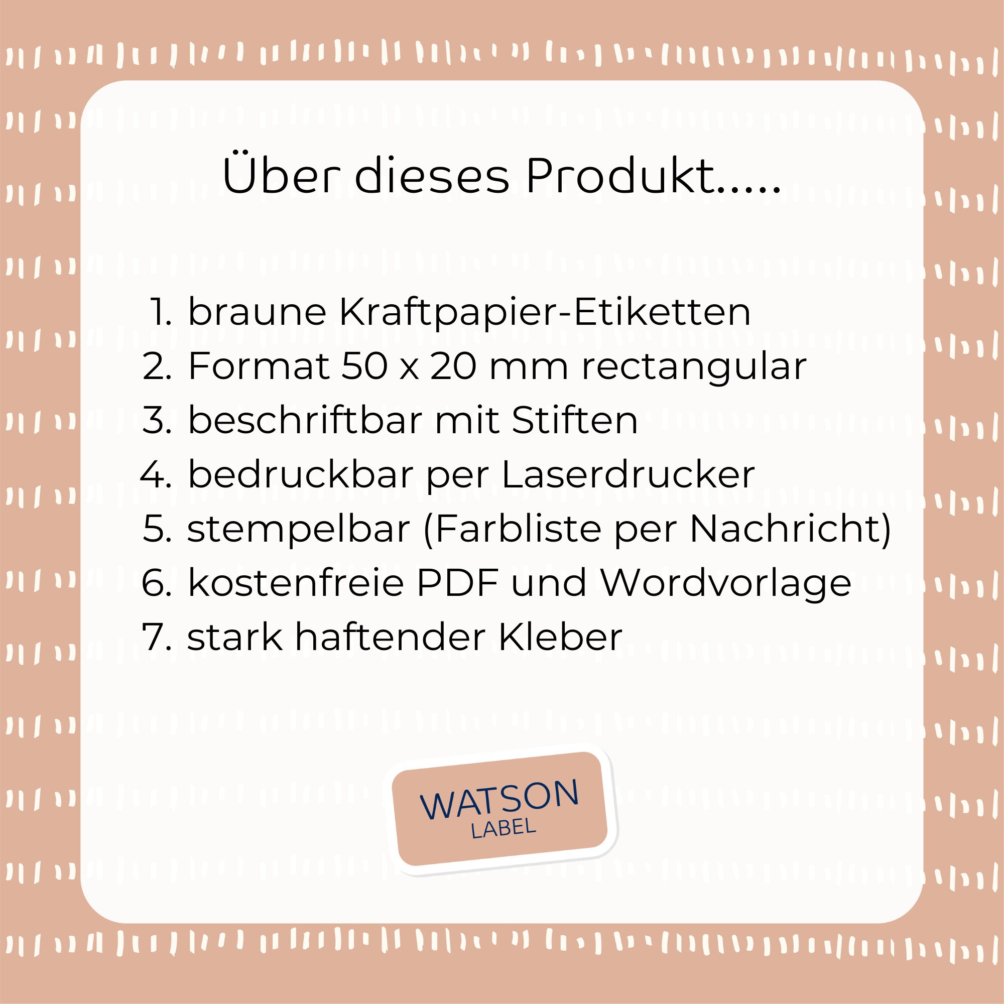 Brown Kraft Labels 50 X 20 Mm Printable - Etsy UK