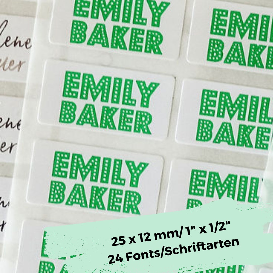 Dishwasher-safe Labels, Small Dishwasher-proof Name Labels, Waterproof ...