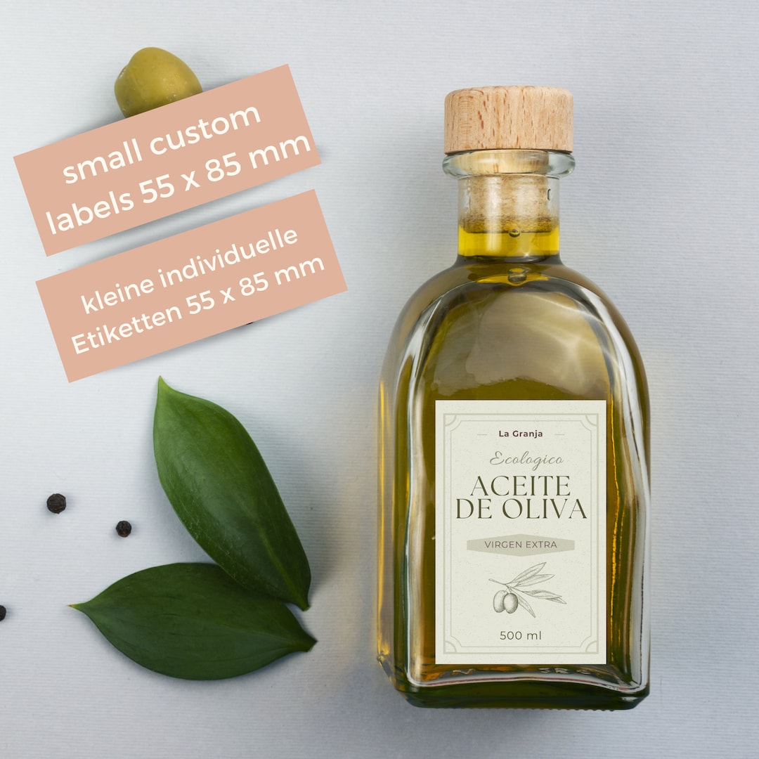 Custom Olive Oil Labels for Olive Oil Bottles, Personalized Sticker for ...