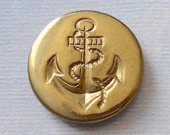Brass anchor buttons | Etsy