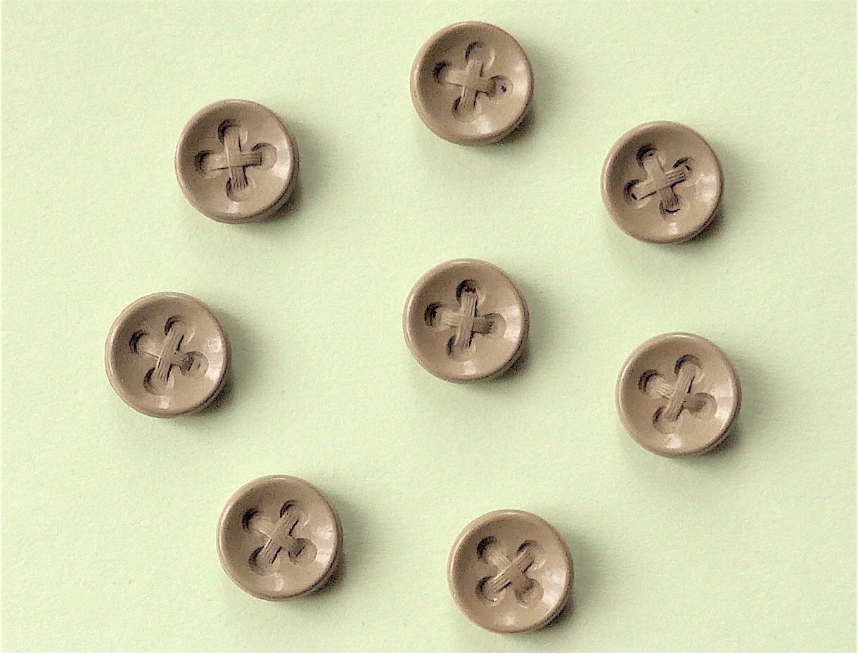 Boot Buttons, Victorian, Edwardian, a Set of 8, Antique. Beige, the ...