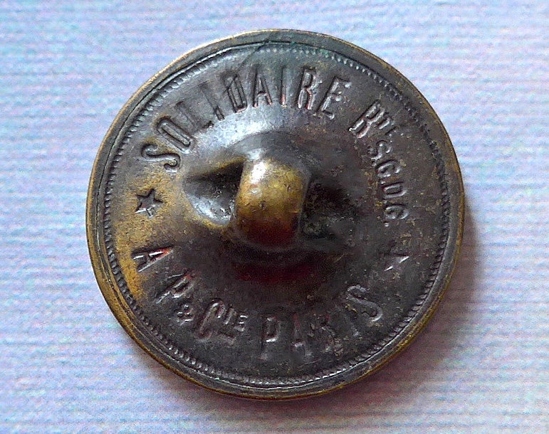 Paris Back Button Antique. A wallpaper Design - Etsy