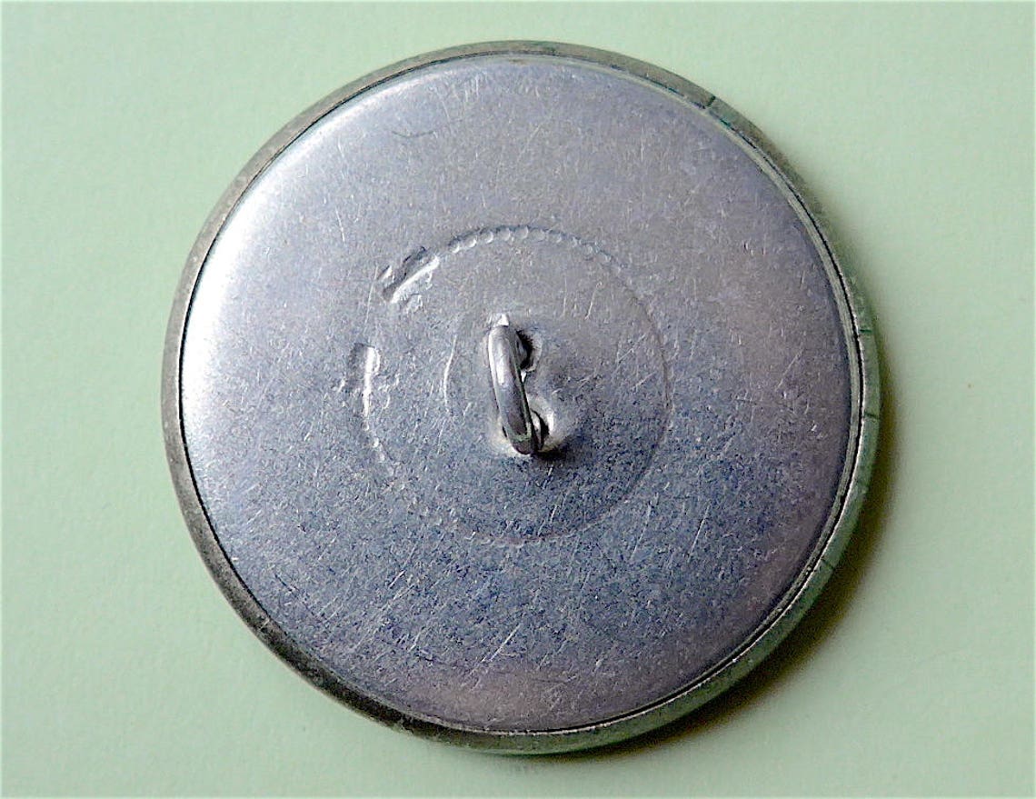 Coat of Arms Metal Button, Vintage. A Central Coat of Arms With Various ...
