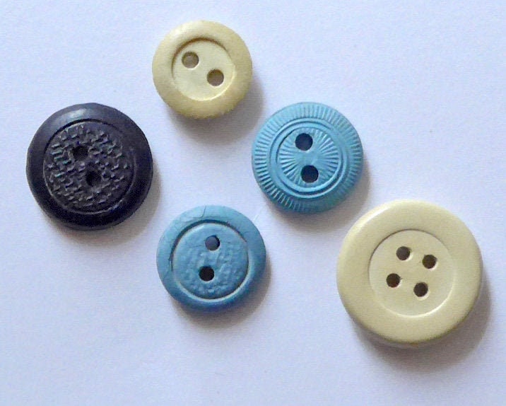 Rubber Buttons 5 Different Examples Vintage. Three Are - Etsy UK