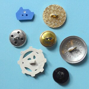 Nautical Buttons, 7 Different, Vintage. Boats, Ships and Anchors ...