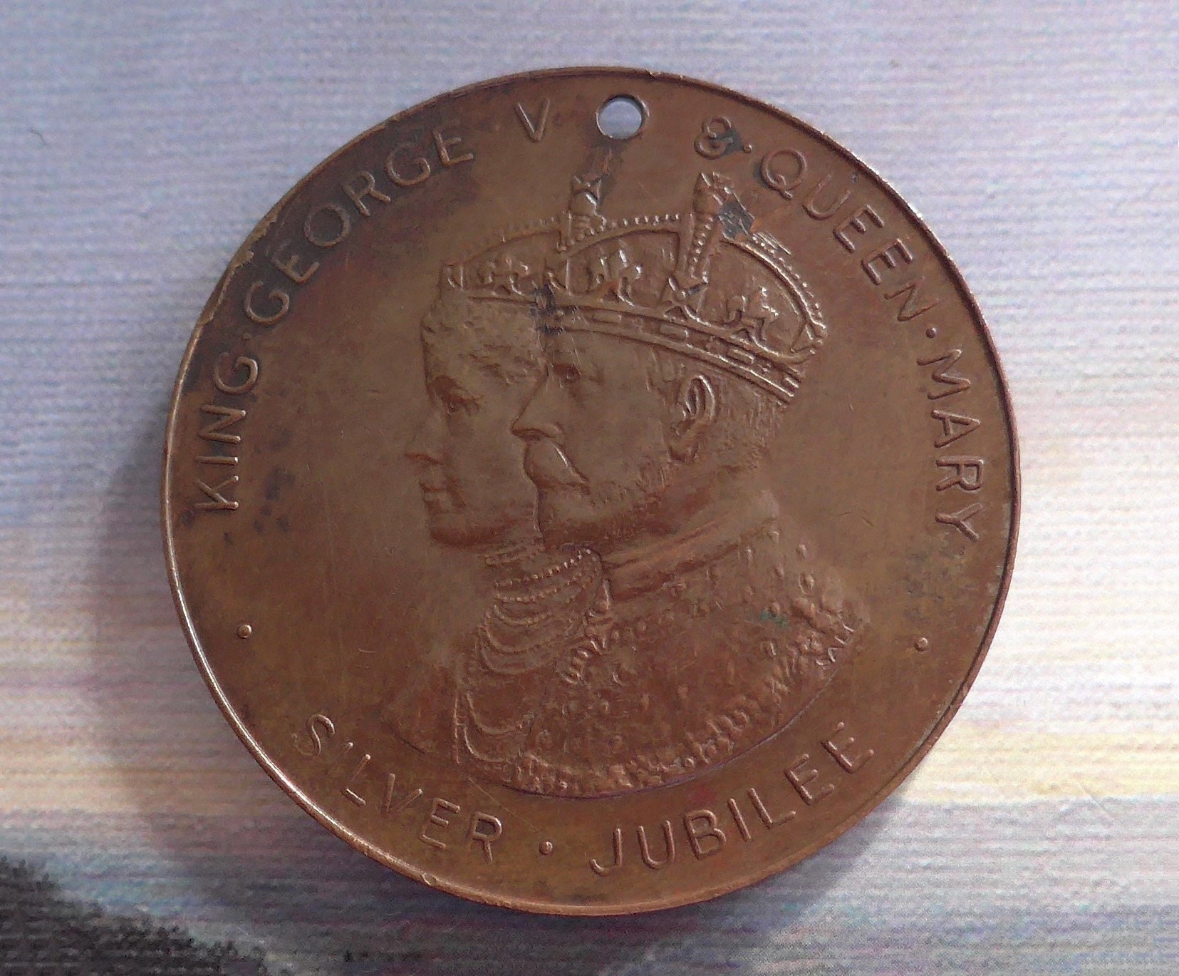 Birmingham City Silver Jubilee medallion King George V & | Etsy