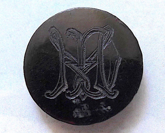 Hunt Livery Button Antique. Initialled md Hand | Etsy