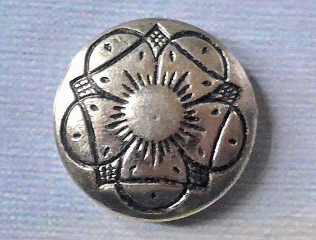 Peasant Button, Vintage. Scandinavian Peasant Button With Black Paint ...