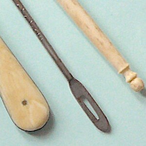 Sewing Box/workbox Tools, 3 Different, Antique. Bone Brodder/fid ...