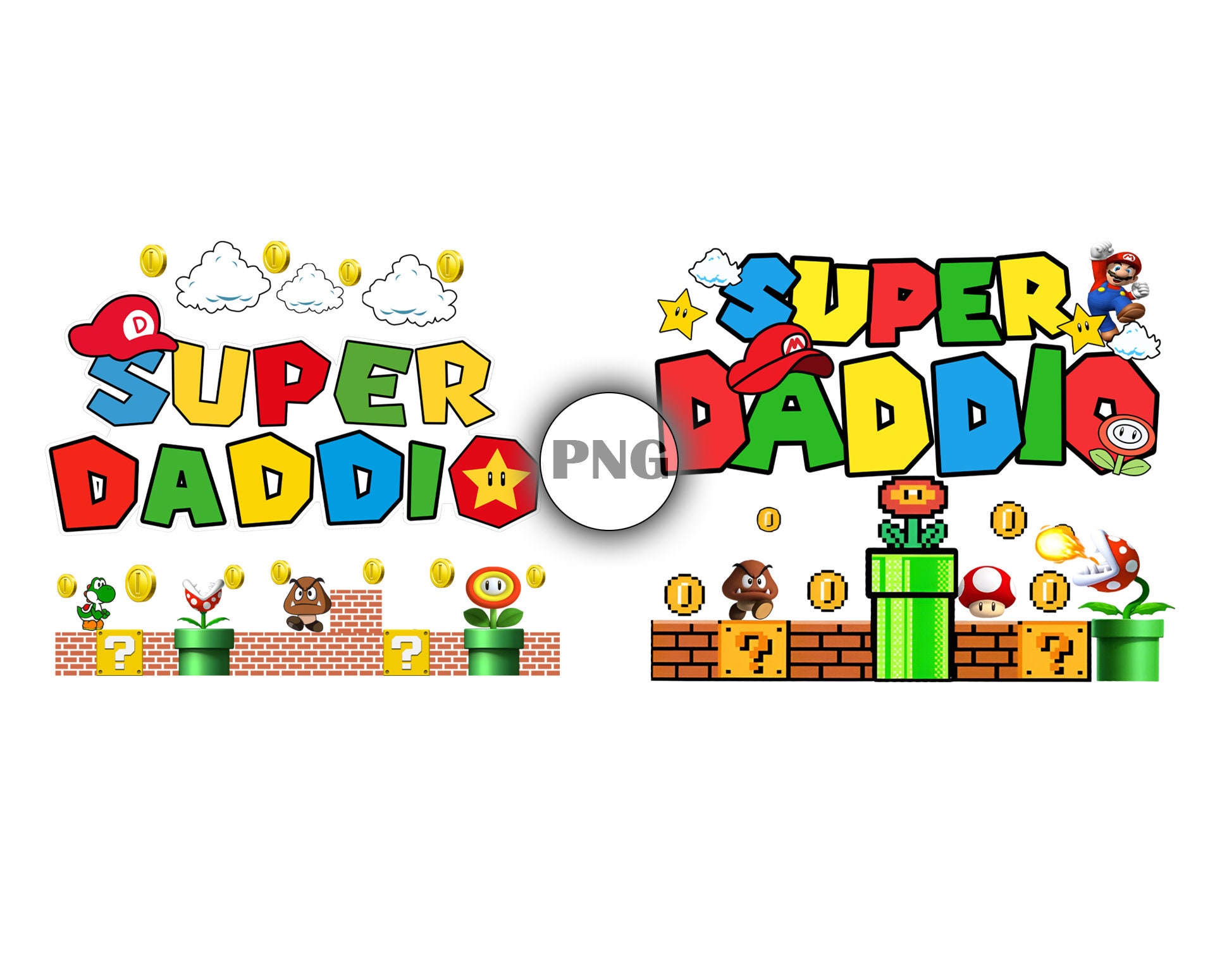 Super Daddio Png File Super Mario Png Fathers Day Png Funny - Etsy