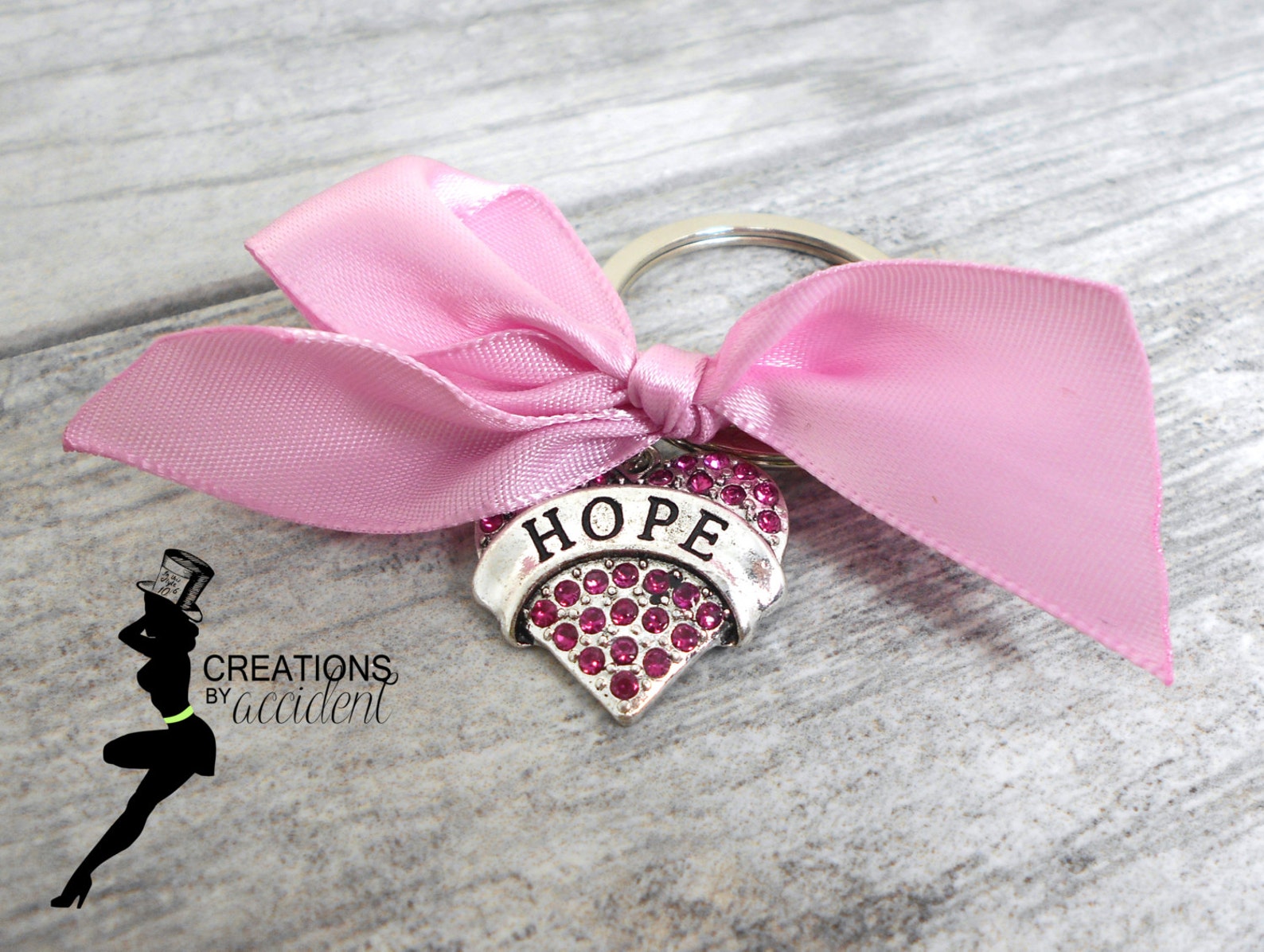 Hope Keychain Breast Cancer Keychain Breast Cancer - Etsy