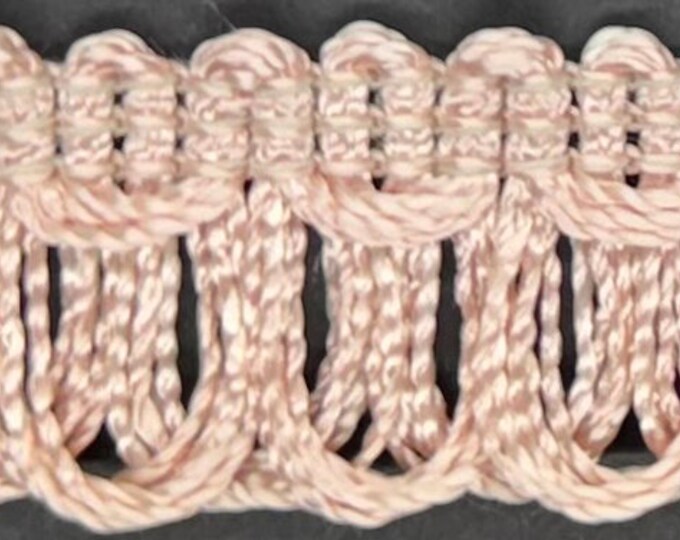 5 Yards Pink Loop Trim, Loop Trim, Braided Trim, Button Looping Trim ...